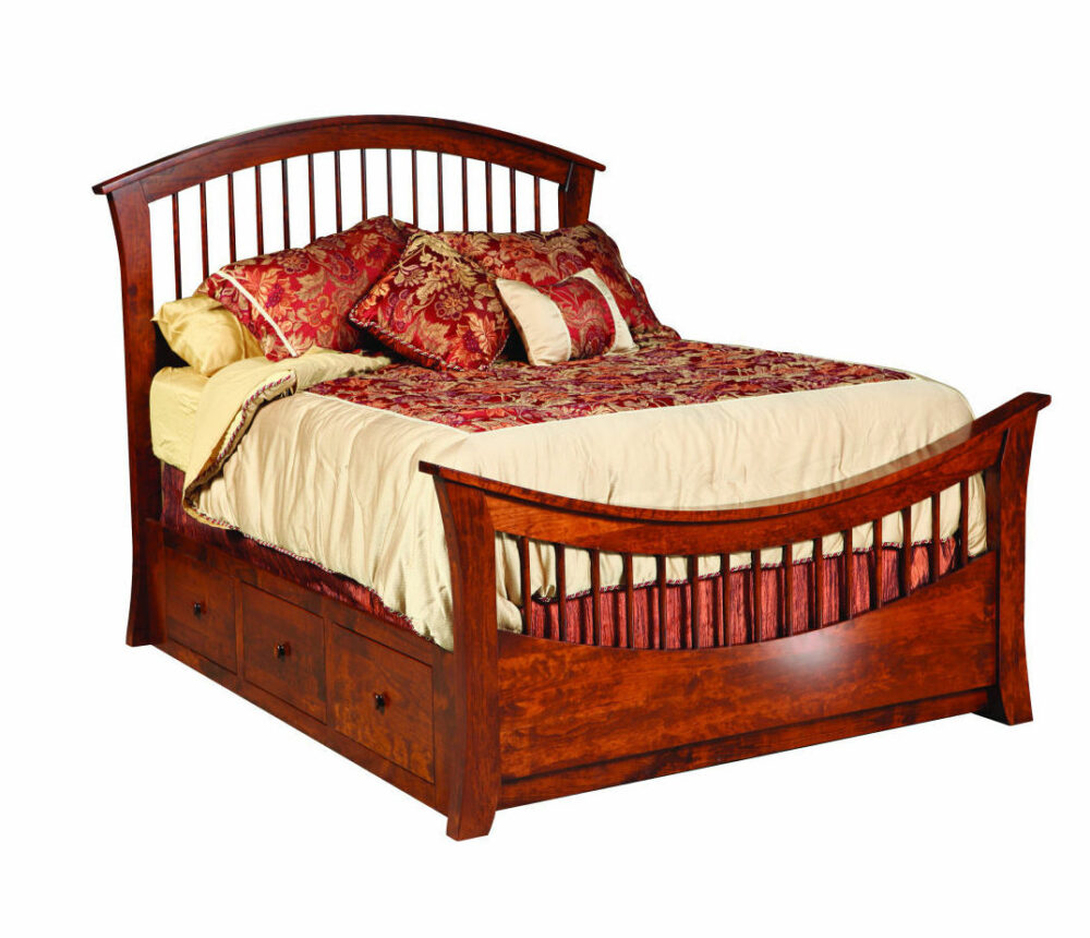 Rainbow Spindle Bed by Nisley Cabinets – Lou Rodman's Barstools ...