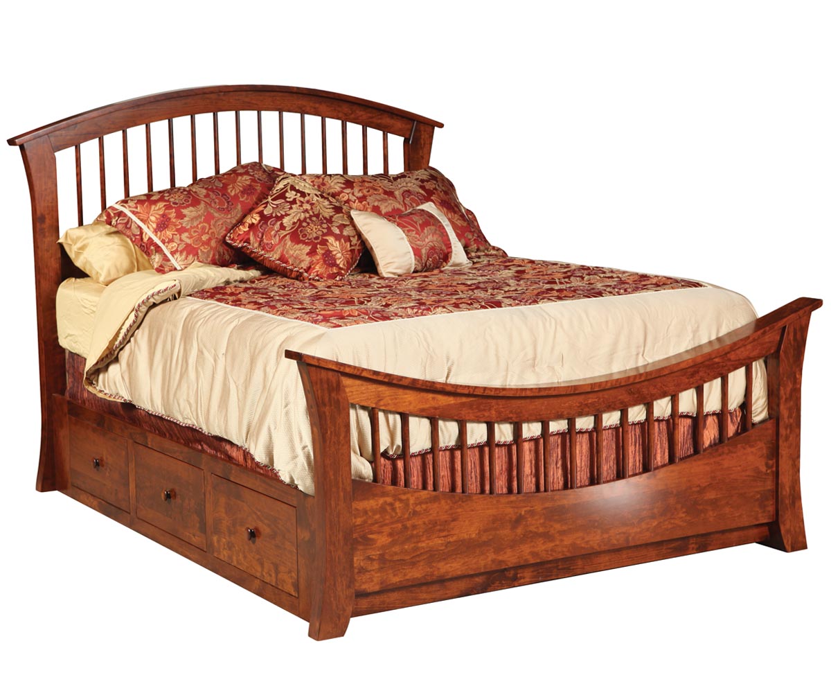 Rainbow Spindle Bed by Nisley Cabinets LLC – Lou Rodman's Barstools ...